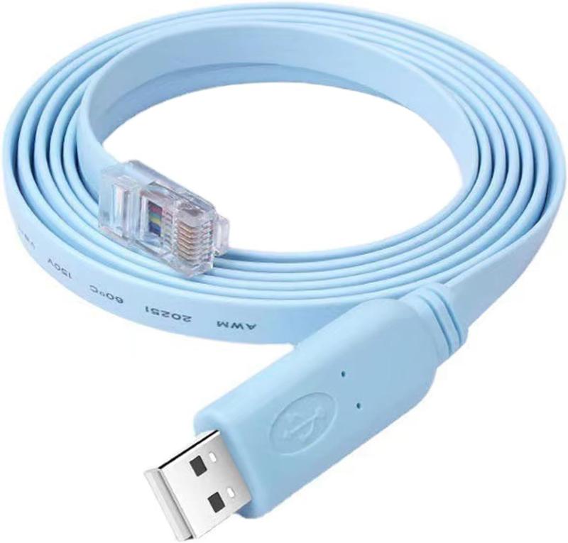 Parishop【CISCO互換ケーブル】FTDI chipset USB RJ45 コンソールケーブル ルーター/スイッチ/Windows 7/8/10FTDI chipset採用USBポートシリアルケーブルは、ノートパソコン/PCのUS...