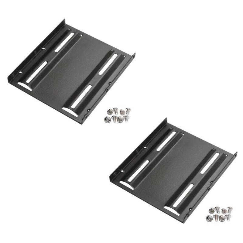 アイネックス(AINEX) 2.5インチSSD/HDD変換マウンタ HDM-34A×2個セット3.5インチベイ用サイズ: W101.8×D114×H10mm材質: メタルカラー: ブラック付属品：デバイス固定用ミリネジ×4、ベイ固定用インチ...