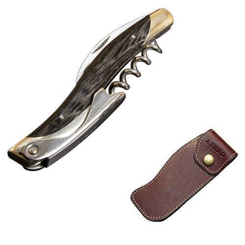 アスロ ソムリエナイフ タガヤサン + アスロ 皮ケース ワインレッド ATHRO