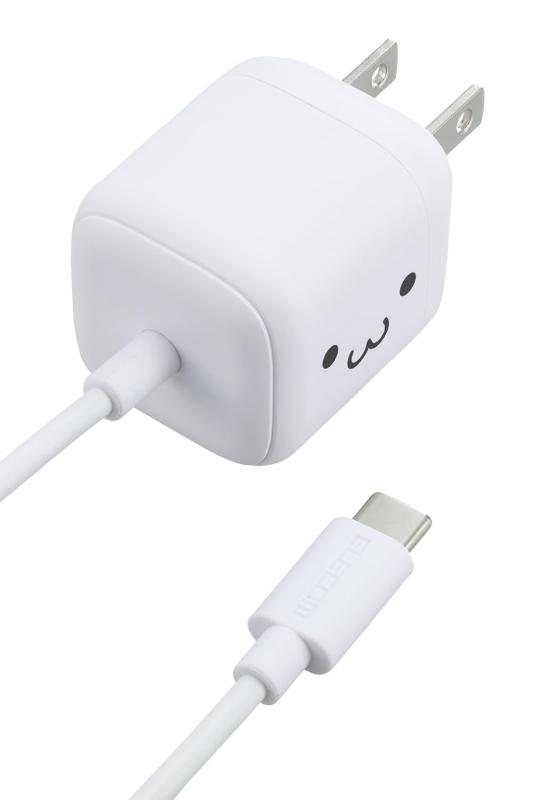 エレコム 充電器 Type-C 20W USB PD対応 USB-C ケーブル一体型 1.5m 折りたたみ式プラグ PSE認証 【 iPhone 15 / OPPO/Pixel など各種対応】 MPA-ACCP7420