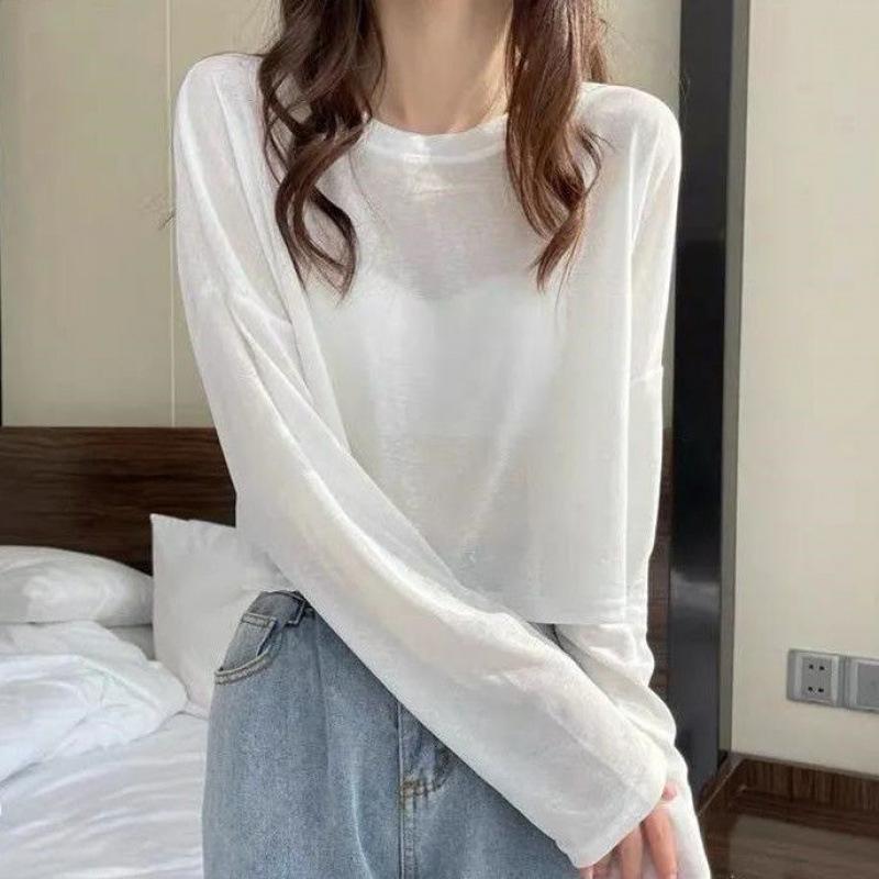 ・カテゴリ: Tシャツ・スタイル: 都市風・主な素材: アイスシルク・袖丈: 長袖・ネックライン: クルーネック・柄: 純色・カラー展開: ブルー、ホワイト、ブラック、イエロー、オレンジ、グリーン・サイズ展開: S、M、L、XL・フィット:...
