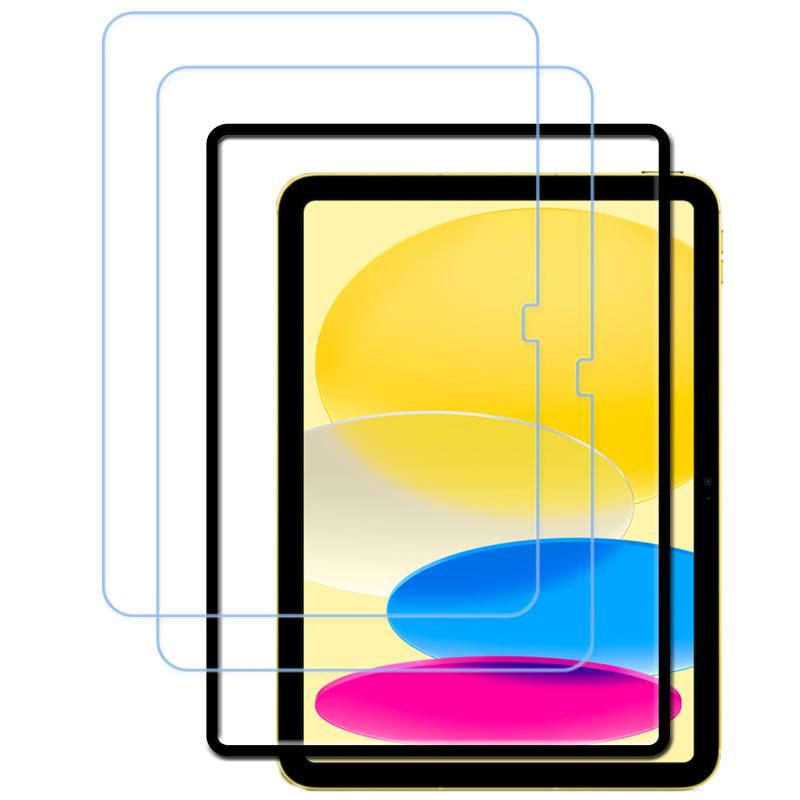 KPNS ブルーライトカット 目の疲れ軽減93% iPad 11世代 A16 2025 / iPad 第 10世代 10.9 インチ 2022 用 ガラスフィルム 日本素材製 強化ガラス 保護フィルム 【2枚セット】ガイド枠付き【対応機種】...