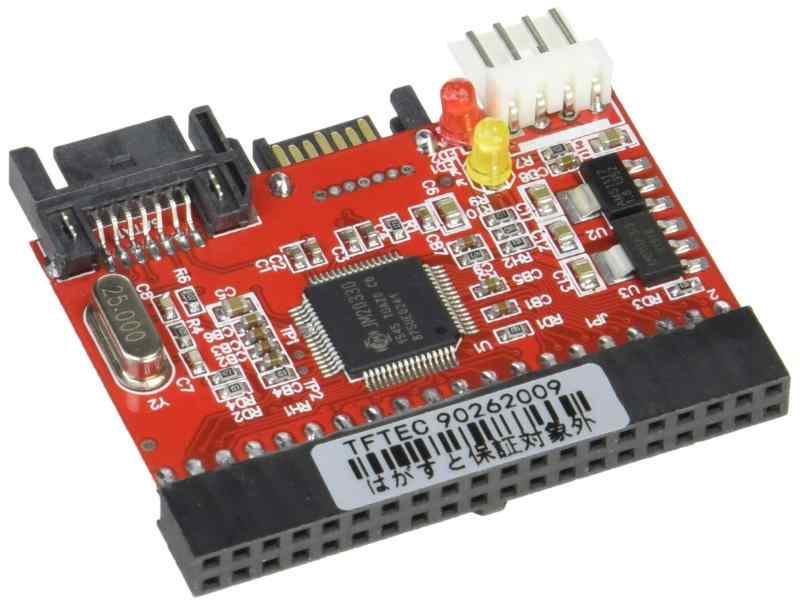 変換名人 IDE - SATA双方向変換アダプタ I 型 IDE-SATAIMD端子 : SATA 7ピン・オス(M/B用、HDD用) - IDE 40ピン(メス)