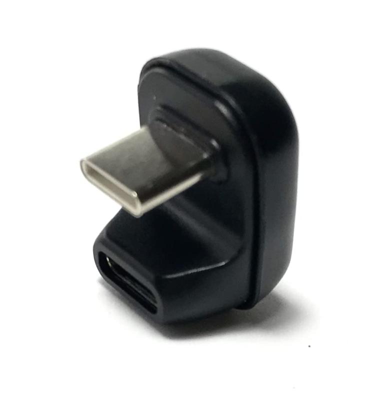 Access 【 U型 180度 10Gbps 】USB Type C 変換 アダプター U字 U型 180° タイプC 変換アダプタ 180度 オス メス 10Gbps USB3.2 Gen2 高速転送 延長コネクタ EC101U-1PU...