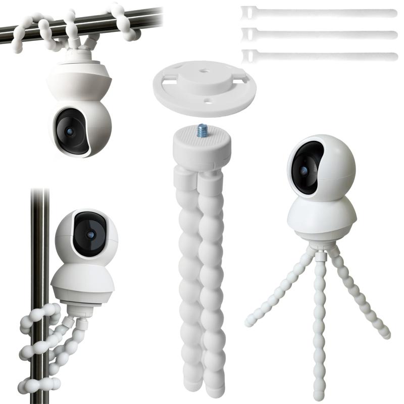 GOKEI カメラ マウント フレキシブルアーム くねくね 三脚 ペットカメラ ベビーカメラ 防犯 監視 室内 見守り 1/4インチネジ TP-Link Tapo C200 C210 C220 C230 iphone対応 フレキシブル スタ...