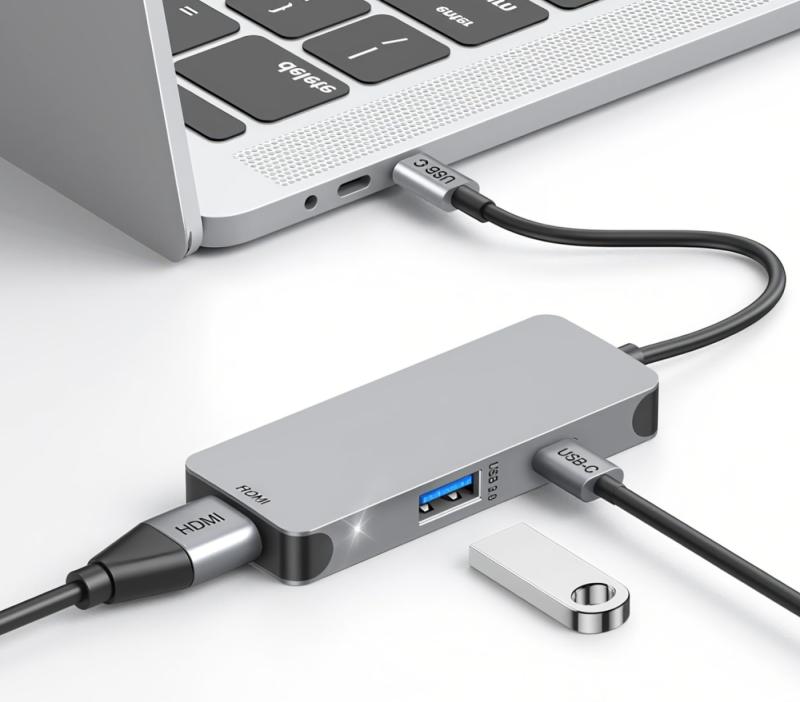 USB-C - HDMI 変換アダプター 4K@30Hz HDR対応 即挿即用 iPhone 15/MacBook/iPad/Steam Deck対応4K HDR高画質: スポーツ中継・映画・ゲームを大画面で楽しむ4K@30Hz HDR対応...