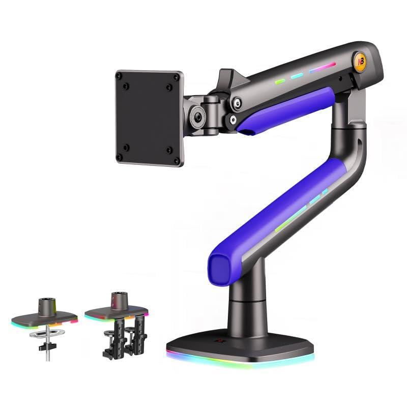 NB ERGONOMIC ゲーミングモニターアーム フラット/ウルトラワイド/カーブモニター用 32~60インチ 高耐久 モニタースタンド 耐荷重20kg VESA 75/100mm モニターマウントウルトラワイドスクリーンに対応。最大60...