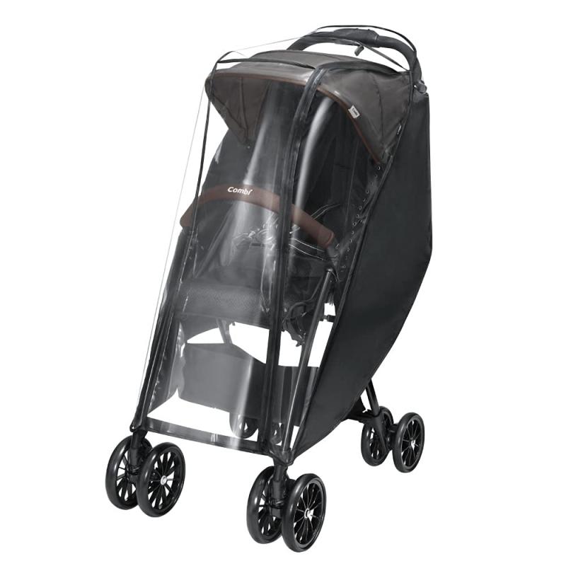 Combi コンビ マルチフィットレインカバー 背面用 ブラック防風、防水、花粉、飛沫対策にも。コンビ背面ベビーカー専用レインカバー対象機種:Acbee・Age・F2シリーズ原産国:中国