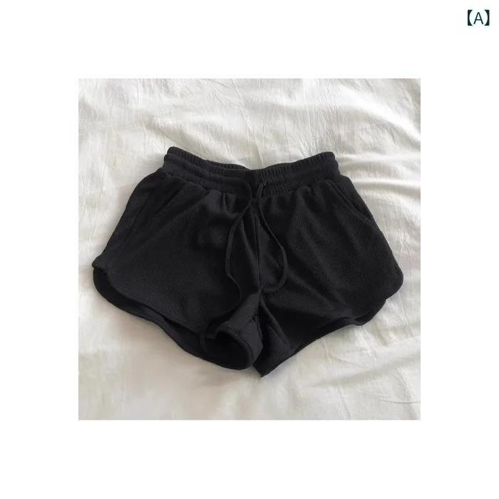 ・パンツ丈: ホットパンツ・腰タイプ: ハイウエスト・厚さ: 薄手・カラー: ブラック, グレー, ホワイト, グリーン, ブルー・サイズ: S, M, L, XL, 2XL, 3XL, 4XL, 5XL・主な生地の成分: 再生セルロース繊...