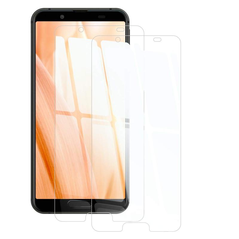 【2枚セット】sense 3 ガラスフィルム sense 3 Lite 強化ガラス フィルム (SH-02M/SHV45/SH-RM12 対応) 日本製素材旭硝子製硬度9H/貼り付け簡単/透過率99%/飛散防止/指紋防止/気泡ゼロ/全面保護...