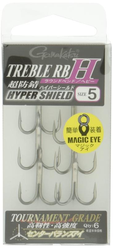 がまかつ(Gamakatsu) トレブルフック バラ トレブルRB-H #5主な対応魚種:全魚種対応サイズ:5号入り数:6本鈎仕様:マイクロバーブ / ハイパーシールド