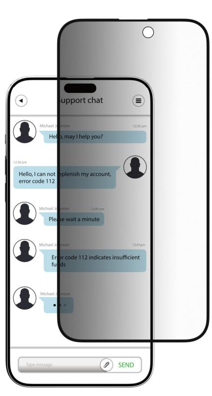 【SwitchEasy】 Glass Privacy for iPhone16 Plus