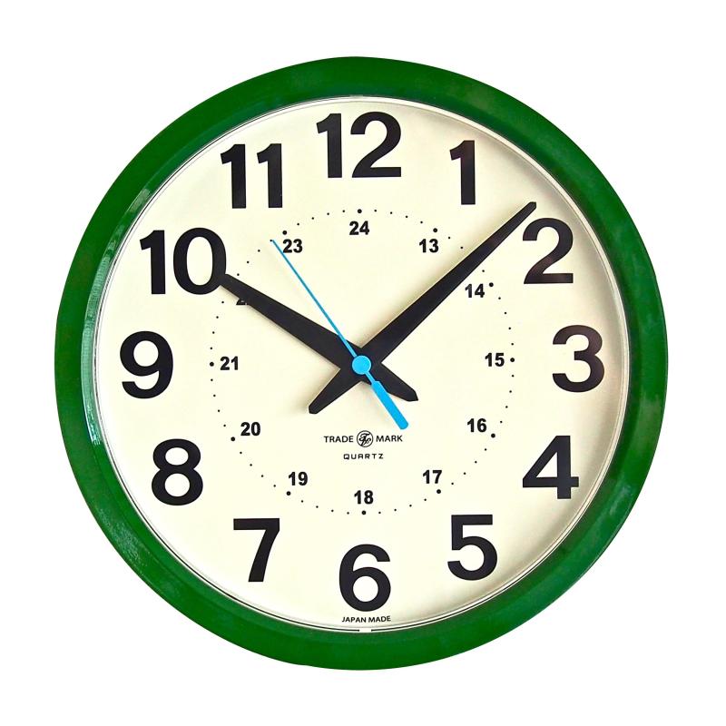 トラディションアコースティック 掛け時計 24HOUR ROUND WALL CLOCK、掛置兼用