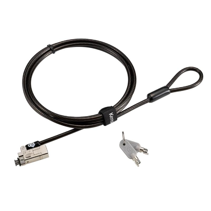 Kensington ケンジントン スリム NanoSaver 2.0キードノートPCロック ナノスロット対応 薄型ロックヘッド 鍵式セキュリティワイヤー K65021JP他のポートを干渉せず超薄型ノートPCおよび2-in-1デバイスを平置...