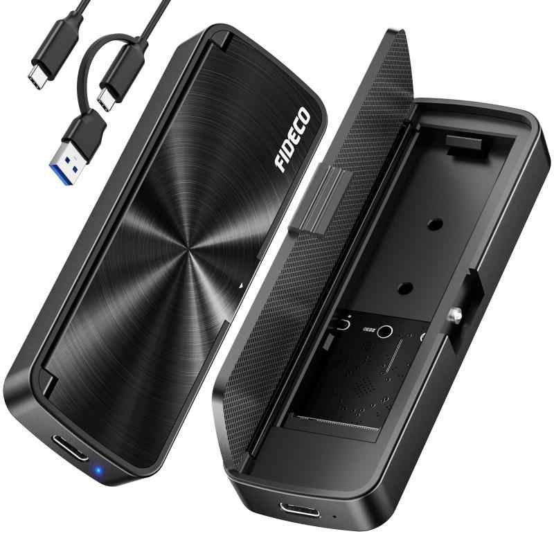 FIDECO M.2 NVMe SSD 外付けケース USB 3.2 Gen2 10Gbps高速データ転送 M＆M+Bキー対応 SSDリーダー 2230/2242/2260/2280 SSD ケース M.2 NVMe - USBアダプター ...