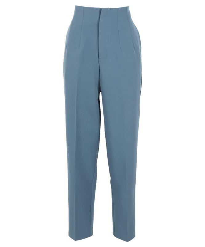 [神戸レタス] [ 裾上げテープ付 ] セルフ裾直しハイウエストテーパードパンツ [M3473]S/M/Lの3サイズ展開。身長に合わせてお好みの長さで調節できる、裾上げテープ付きテーパードパンツが登場。センタープレス入りできちんとした印象な...