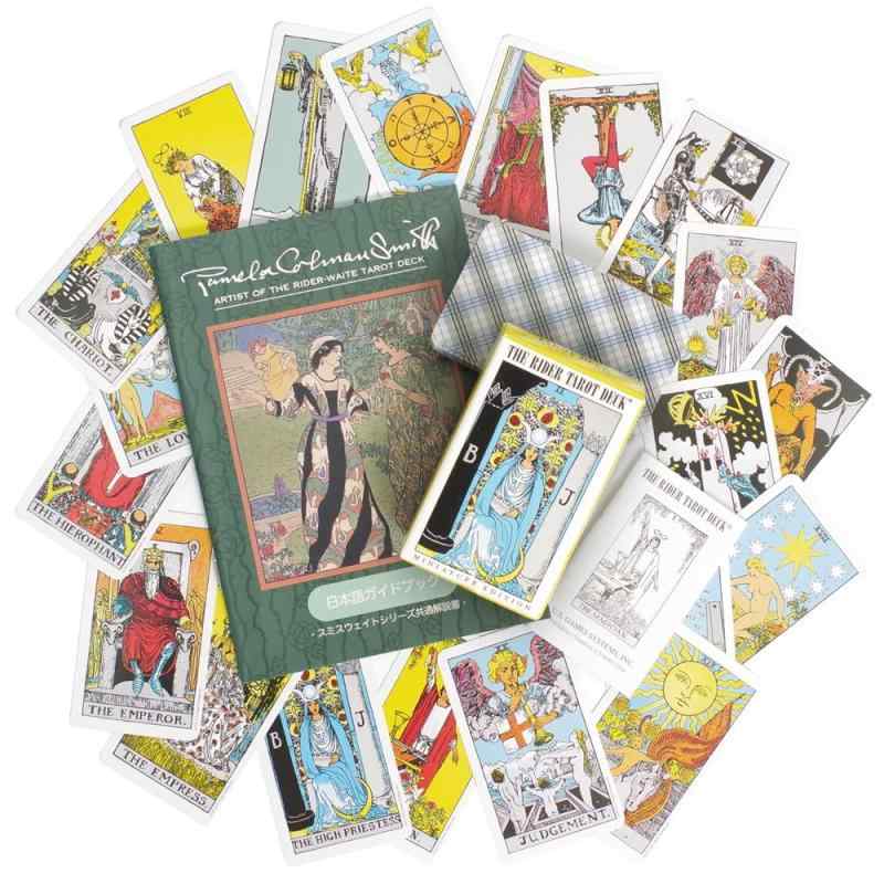 【日本語解説書つき】 ミニチュア ライダー ウェイト タロット 正規品 タロットカード78枚 ライダー ウェイト版 小さい フォーチュンカード Miniature Rider-Waite Tarot 占い U.S. Games System...