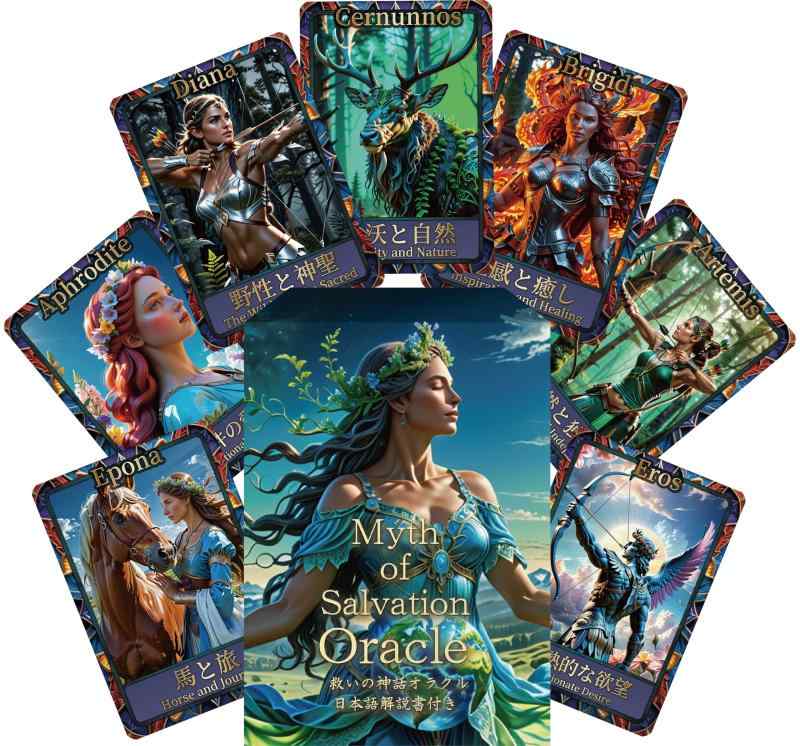 【日本語解説書付】救いの神話 オラクルカード Myth Salvation Oracle 初心者向け エリザベスラブ