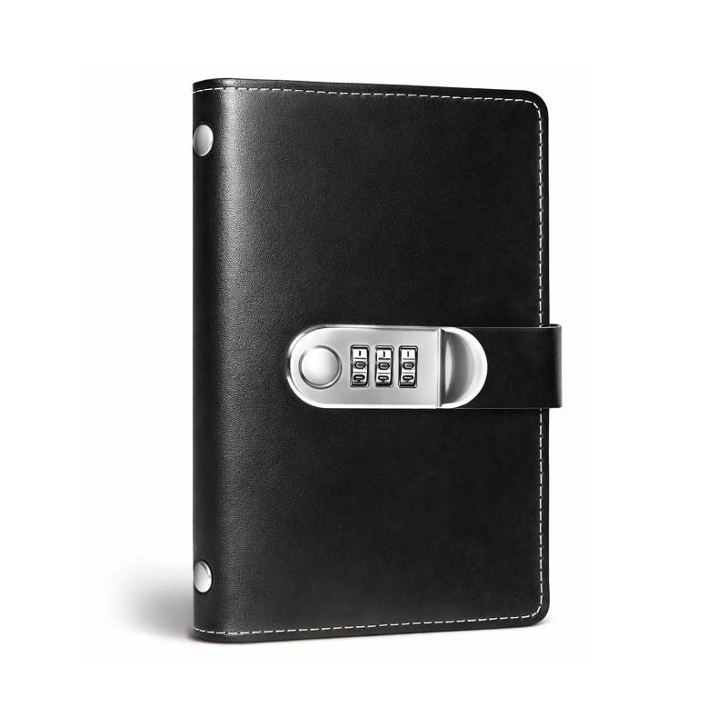 JINGYOU 貯金箱 お札 100枚収納可能 貯金ファイル 貯金バインダー 貯金手帳 おもしろ お札封筒貯金 おしゃれ 貯金ノート 家計管理 可愛い 大容量 ダイヤルロック付き(ブラック) (ブラック)【丈夫で厚手素材、よいセキュリティ機...