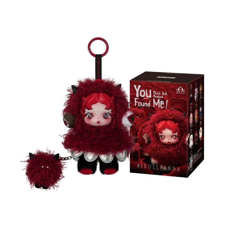 POP MART SKULLPANDA You Found Me シリーズ ぬいぐるみペンダント【1ピース 】ポップマート ガチャガチャ ブラインド ボックス フィギュア プラモデル プレミアム おもちゃ ソフビ オリジナル キャ【商品詳細...