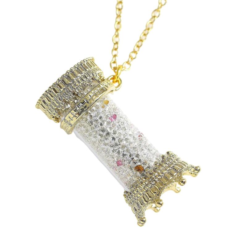 万華鏡 カレイドスコープ ミニ 万華鏡ペンダント ネックレス ピンククリスタル ゴールドカラー キラキラ 誕生日 プレゼント 女友達 娘 ギフト普段のコーディネートのアクセントとしても十分に可愛いエレガントな万華鏡ペンダント万華鏡が大好きな...