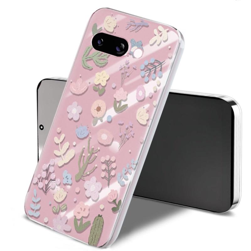 【BARDATS】For Google Pixel 9A ケース クリア ソフト シリコン 小さな新鮮でかわいいファッションフラワーカラー 超軽量 衝撃防止 落下防止 超薄型 防指紋 TPU 保護 ケース カバー 手触り良い 透明...