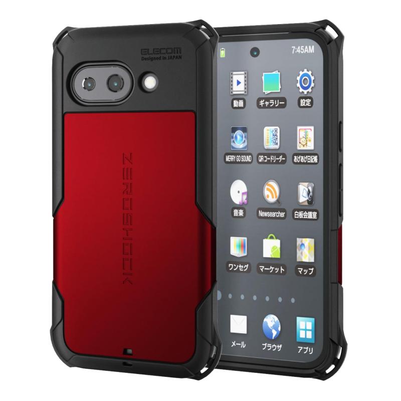 エレコム Google Pixel 9a ケース カバー 耐衝撃 衝撃吸収 ZEROSHOCK 4つ角ダンパー ダブルレイヤー設計 ハニカム構造 ストラップホール付き カメラ保護 ワイヤレス充電対応 エアークッション レッ対応機種:Goog...