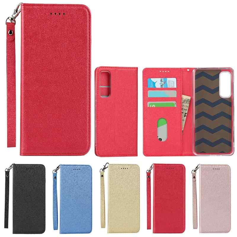 Eastwave for Android One S8 ケース for androidones8 手帳型 case ストラップ付き PU皮革 明るい色 内蔵マグネット 携帯カバー カードポケット スタンド機能 レッド【機能性(1)】：for...