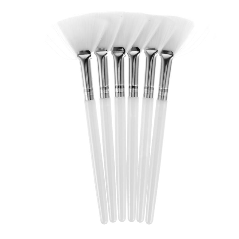 UKCOCO ツール 6個 美容マスクブラシ トリートメント ブラシ ケアキット すべそれ smooth スリーピングマスクブラシ フェイシャルマスクアプリケーター 化粧品 ファンパウダー アプリケーター: 化粧品を清潔に保ち、手を汚しませ...