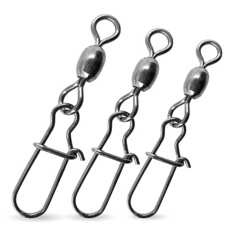 SILANON スイベル型サルカン 糸ヨレ軽減 2サイズIN1パック 100個 セット スイベル 仕掛け自作 銅製合金 海水淡水 汎用 コネクター ヨリモドシ サルカン 2号 6号 サルカン 釣り チニング アジ釣り 1セット2サイズで、仕...