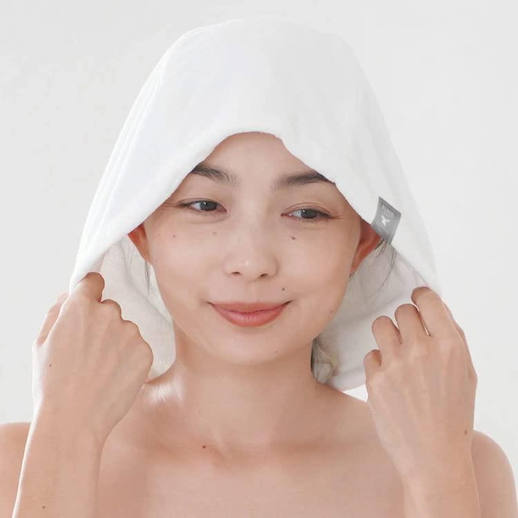 サウナハット ELINE ホワイト丈夫で吸水性のよいタオル素材ループベルト付きでさっと干せるお手入れ簡単洗濯機での丸洗いもOK本体：ポリエステル80%、綿20%フリーサイズ(男女兼用)