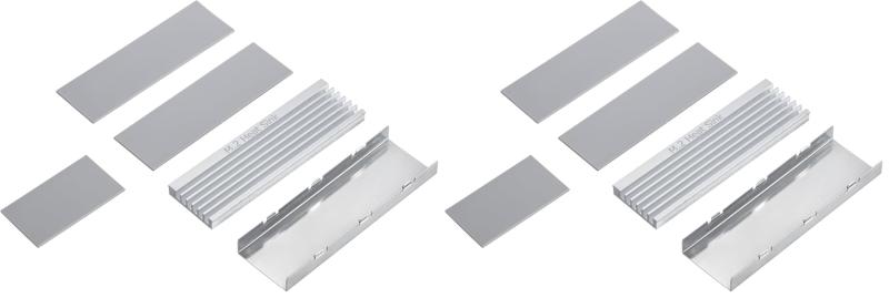 サンワサプライ M.2 SSD用ヒートシンク 両面実装対応