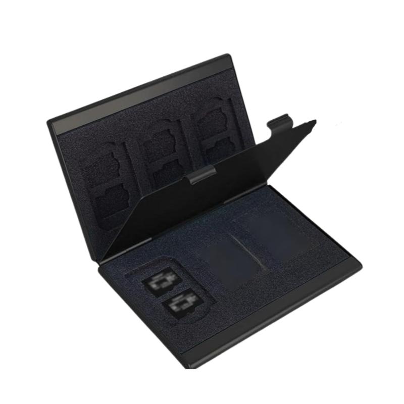 NASSIA メモリーカードケース アルミ製 SDカード収納 コンパクト 保護ケース カード整理 持ち運び便利【安心の防塵・耐衝撃】このアルミ製メモリカードケースは、SDカードやMicroSDカードをしっかりと保護します。防塵性と耐衝撃性に...