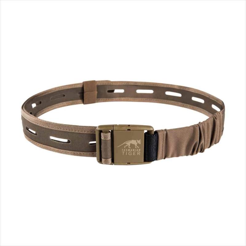タスマニアンタイガー ハイプ ベルト 38mm Tasmanian Tiger HYP BELT 38mmモールポーチなどを装備可能な穴のあいた幅38mmの軽量ベルト。ワンタッチバックル付き。上下にパイピング加工。バックルの左10cmがスト...