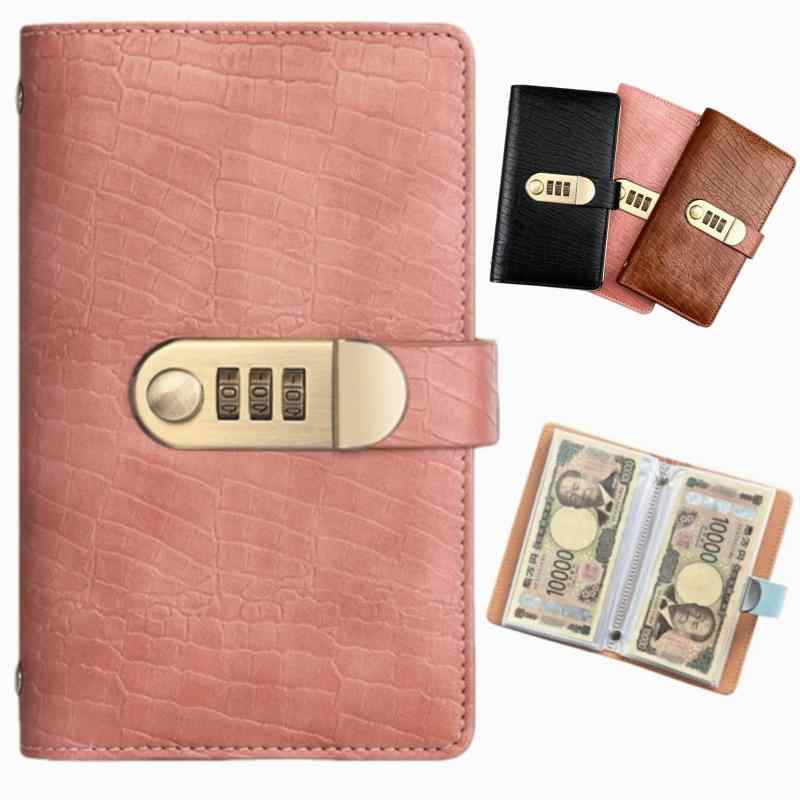 100万円貯まる貯金箱 MEIQIAOLEI お札ケース 貯金箱 札 money saving book money saving box 貯金ファイル 貯金バインダー 貯金手帳 おもしろ お札封筒貯金 おしゃれ 貯金ノート 家計管理 可愛...