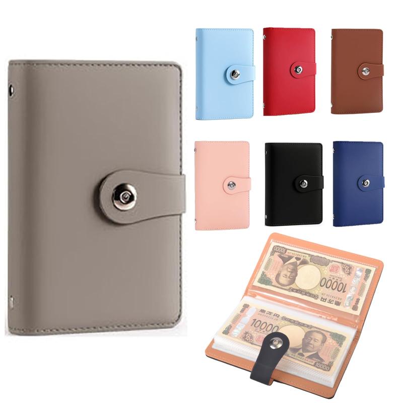 FUHAIFUNANDX 貯金手帳 お札貯金箱 バインダー 100万円貯まる ノート お札ファイル 封筒貯金 お金管理 カレンダー 手帳型 家計簿 おもしろ おしゃれ 大容量【貯金手帳 - 100万円貯まる】50ページあり、現金100枚を積...