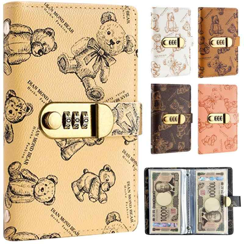 FUHAIFUNANDX 手帳貯金 お札 貯金箱 バインダー 100万円貯まる お札ファイル 貯金ファイル ノート 収納 お金管理 手帳型 おしゃれ おもしろ ダイヤルロック【手帳貯金 - 100万円貯まる】両面使用で全50ポケットを搭載。...