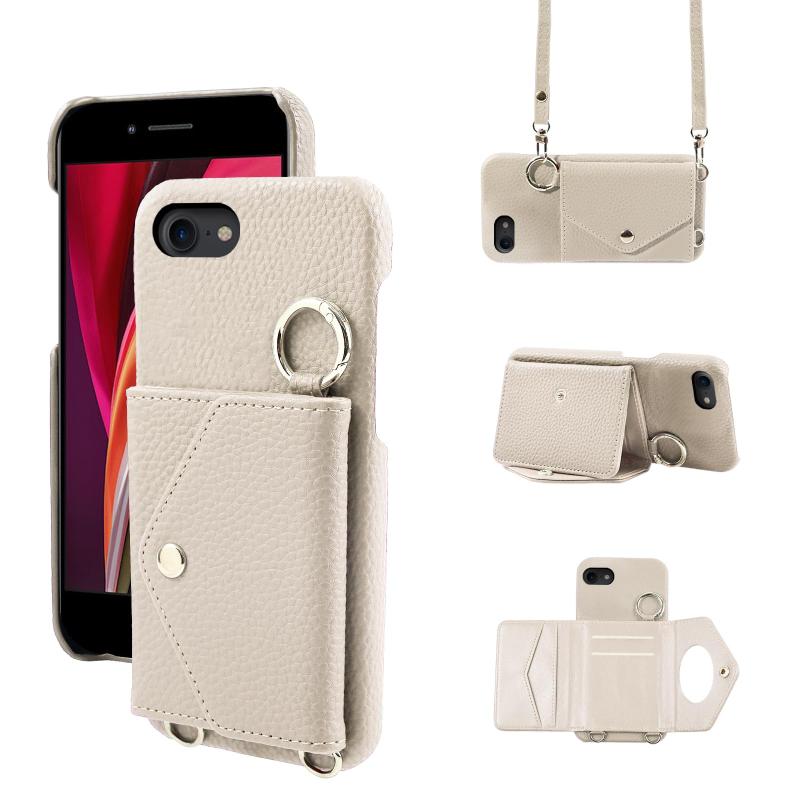 CASAFUNY iPhone 16 ケース 手帳型 ショルダー 調節可能なショルダーストラップ 首掛け 肩掛け 斜めがけ