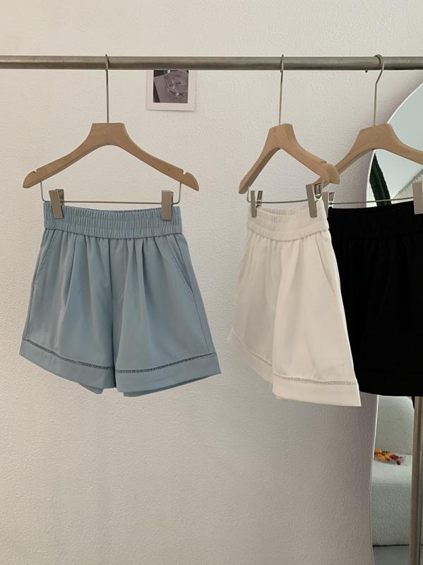 ・素材: ポリエステル繊維・パンツのスタイル: ストレート・パンツのタイプ: ワイドレッグ・パンツ丈: ショート・ウエスト: ハイウエスト・厚さ: 薄手・流行の要素: くり抜き・カラー: ブラック、ダークブルー・サイズ: S、M、L・スタイ...