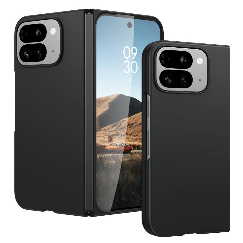 Telaso Google Pixel用ケース ガラスフィルム付き ワイヤレス充電 全面保護 薄型 軽量 擦り傷防止 落下防止 ブラック