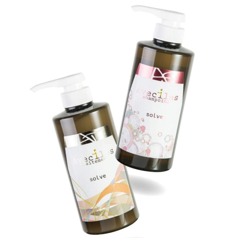 縮毛矯正した髪のダメージを深部から補修、保湿、強化して美髪に導くシャンプー＆トリートメント Aveciles アヴィシレスシャンポワ/トレッツモ のセット 修復力強化 ヘアカラーの繰り返し