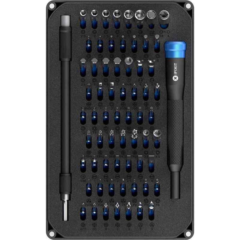 Ifixit Mako Driver Kit - 64 Precision Bits 精密 ドライバーキット スマホ タブレット 小型家電等の修理に活躍しますMako Driver Kitには、磁気ビットソケット、刻み付きグリップ、回転式ト...