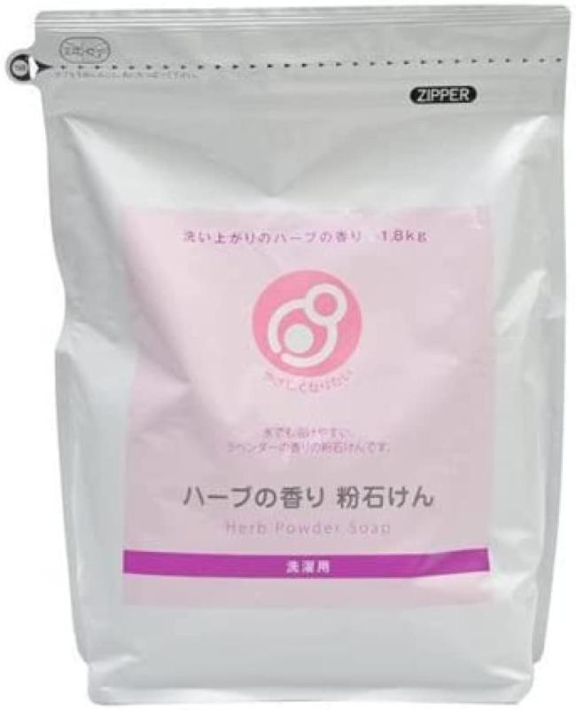 やさしくなりたい 洗濯用ハーブの香り粉石けん 1.8 kg商品サイズ (幅×奥行×高さ) :245mm×100mm×300mm内容量:1.8kg
