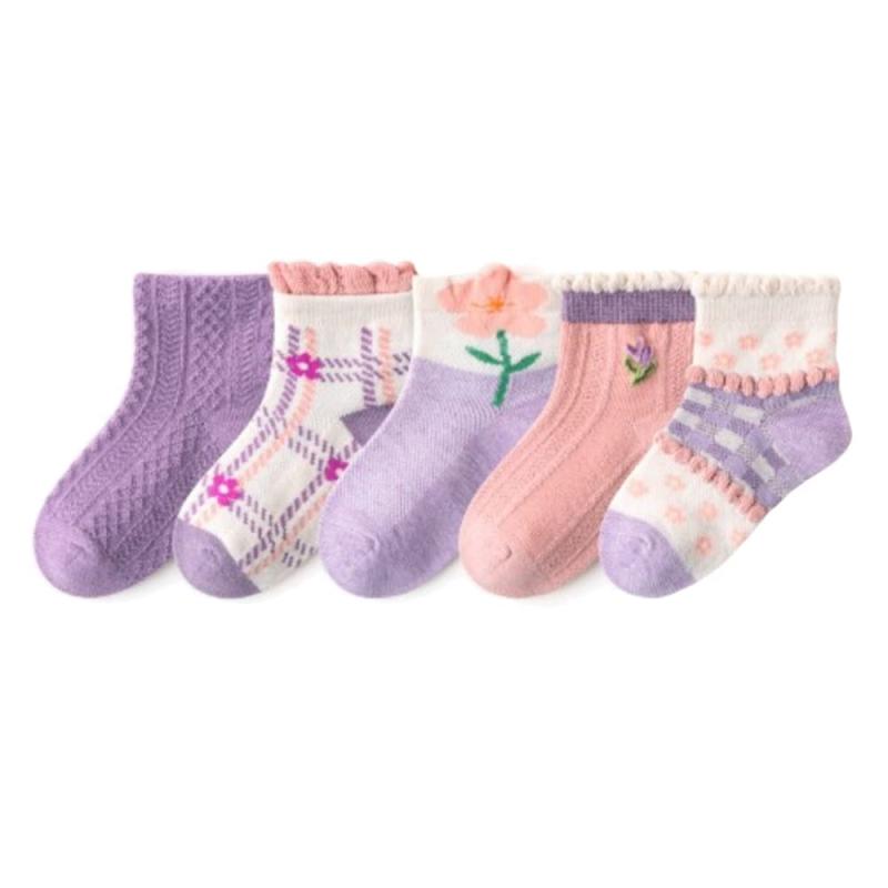 [Surmonter] 靴下 キッズ 女の子 男の子 子供 10足 セット ソックス ガールズ かわいい 水玉 保育園 幼稚園 小学生靴下 キッズ 女の子 お得なソックス5足セット オールシーズンご着用頂けます。ガールズに喜ばれるかわいい ...