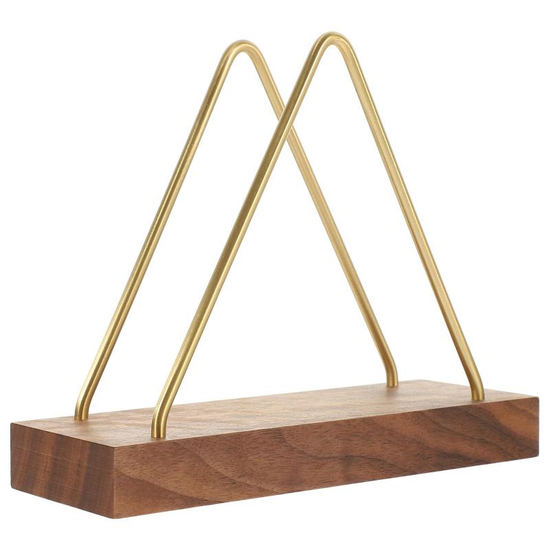 Frcolor 実木ナプキンホルダー 木製スタンディングプ 滑らか仕上げで キッチンやカフェ用ファームハウスデザイン テーブル用ティッシュ収縦型ナプキンホルダー - シンプルな形状、繊細なデザイン、そしてユニークでモダンな雰囲気が漂うこのナ...