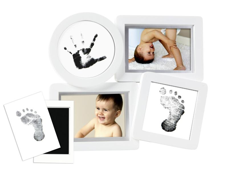 ベビー プリント・コラージュフレーム 記念日 成長記録 写真立て 手形 足形 DIY インテリア 子ども部屋 マタニティー ベビー ギフト 出産祝い 内祝い NZPH13041[本体サイズ] W29.5×D2.5×H24cm[製造国] 中華...