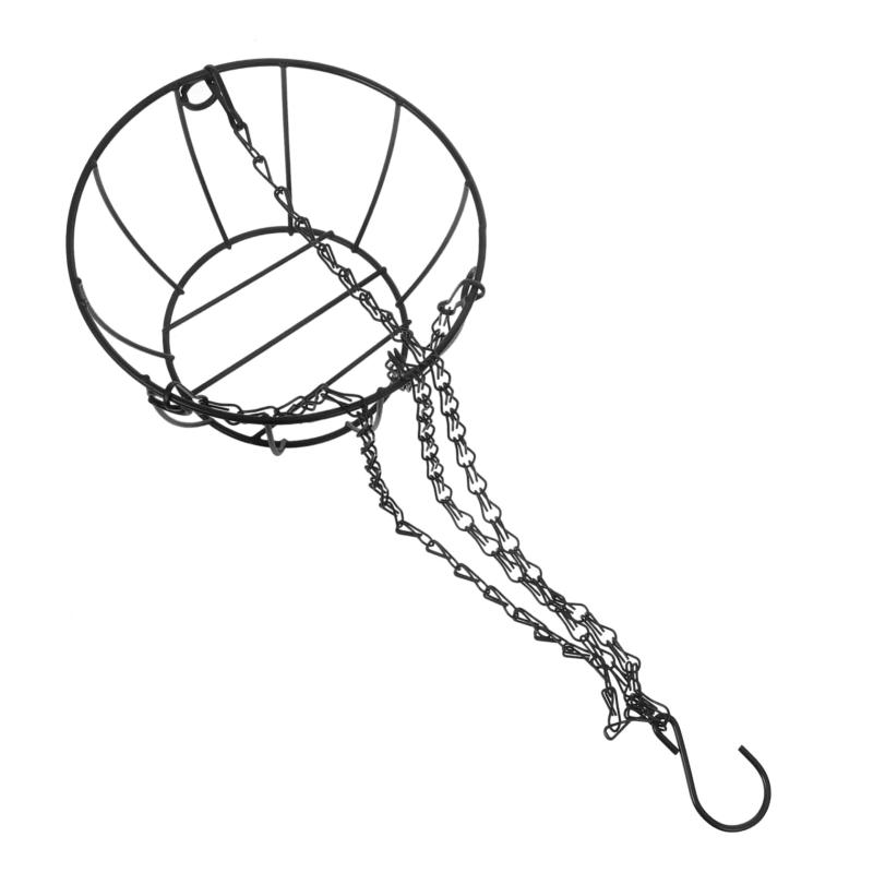 GANAZONO ぶら下げ植木鉢 屋外植物用ハンギングプランター ぶら下げ植物バスケット 植物用ワイヤーバスケット 多年草用ワイヤーバスケット 植物用ポットハンガー 鉄 Black簡単に吊り下げて飾ることができます：便利な吊り下げデザインに...