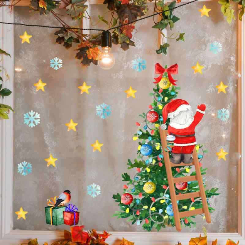 NAIZANG ウォールステッカー クリスマスツリー クリスマス 壁 シール おしゃれ はがせる 大きい ウォールシール 壁 飾り Christmas tree ウォールすてっかー 装飾 壁にはる bedroom wall sticker ...