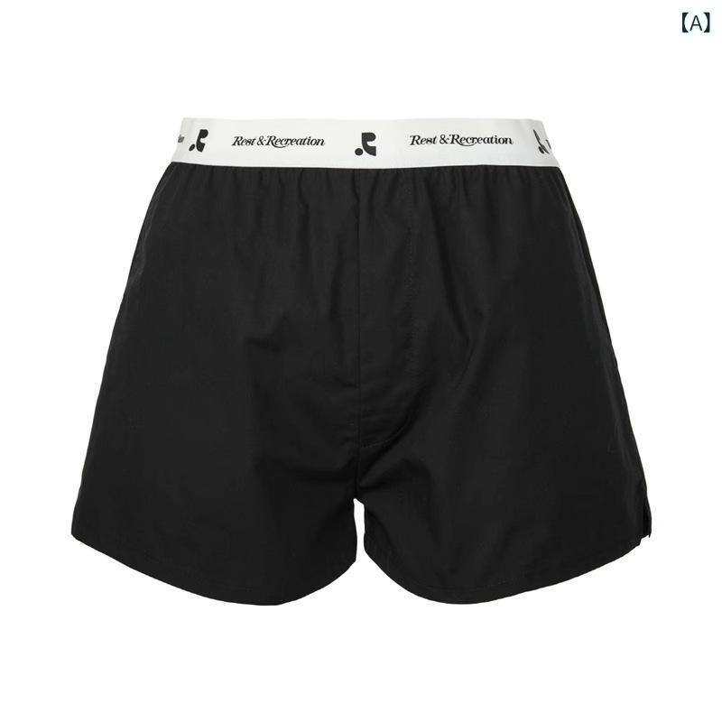 ・素材: 綿・パンツ丈: ショートパンツ・ウエストタイプ: ゴムウエスト・厚さ: 薄手・カラー: ブラック, ホワイト・サイズ: S, M・素材構成: 綿80-90%・スタイル: カジュアル・タイプ: ベーシック・スタイルタイプ: 日韓カジ...