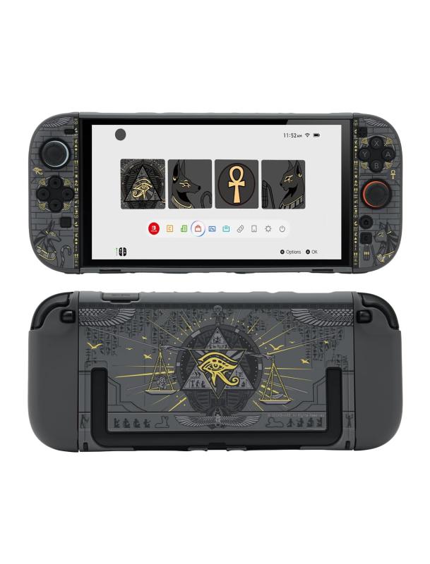 GeekShare Switch 2 Switchカバー switch2対応 スイッチ2025 スイッチカバー PC製 joy con 保護カバー 分体式 全面保護 薄型 傷防止 汚れ防止 対応耐衝撃 取り外し簡単 可愛い (神秘の王国（ブ...